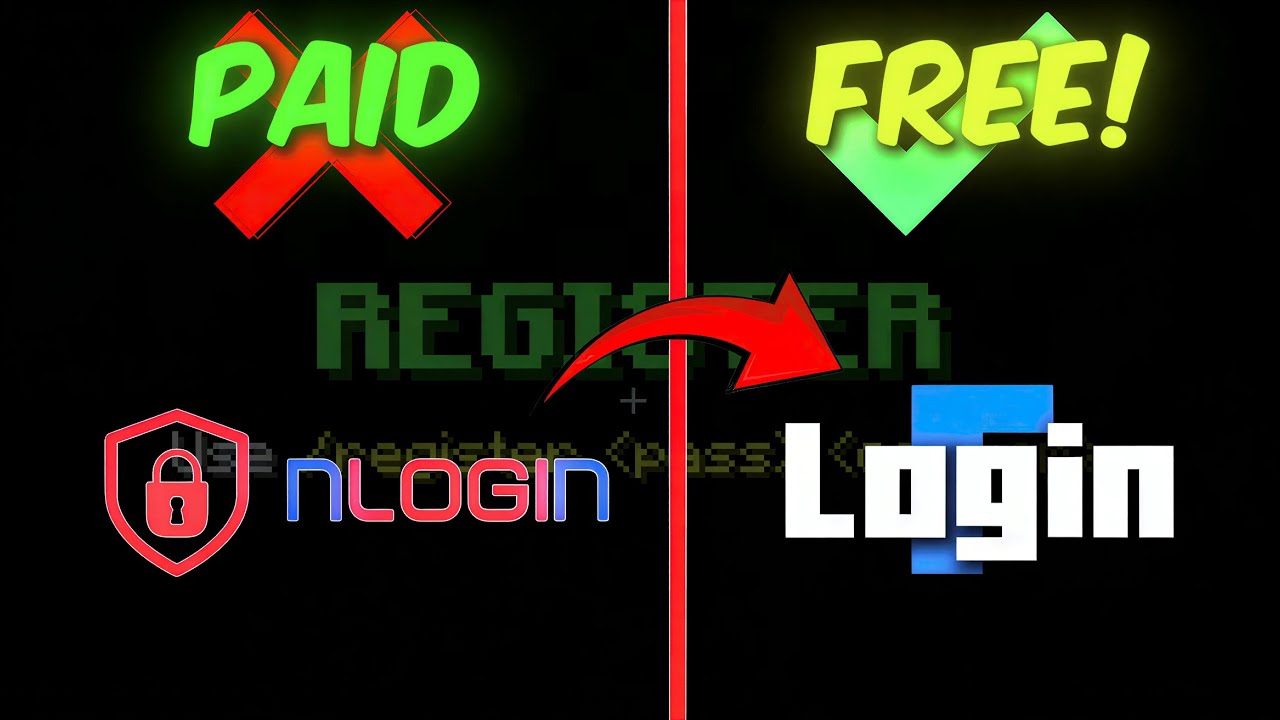 PAID LOGIN ❌ → BEST FREE LOGIN PLUGIN 🔥 | MINECRAFT 1.19-1.21+