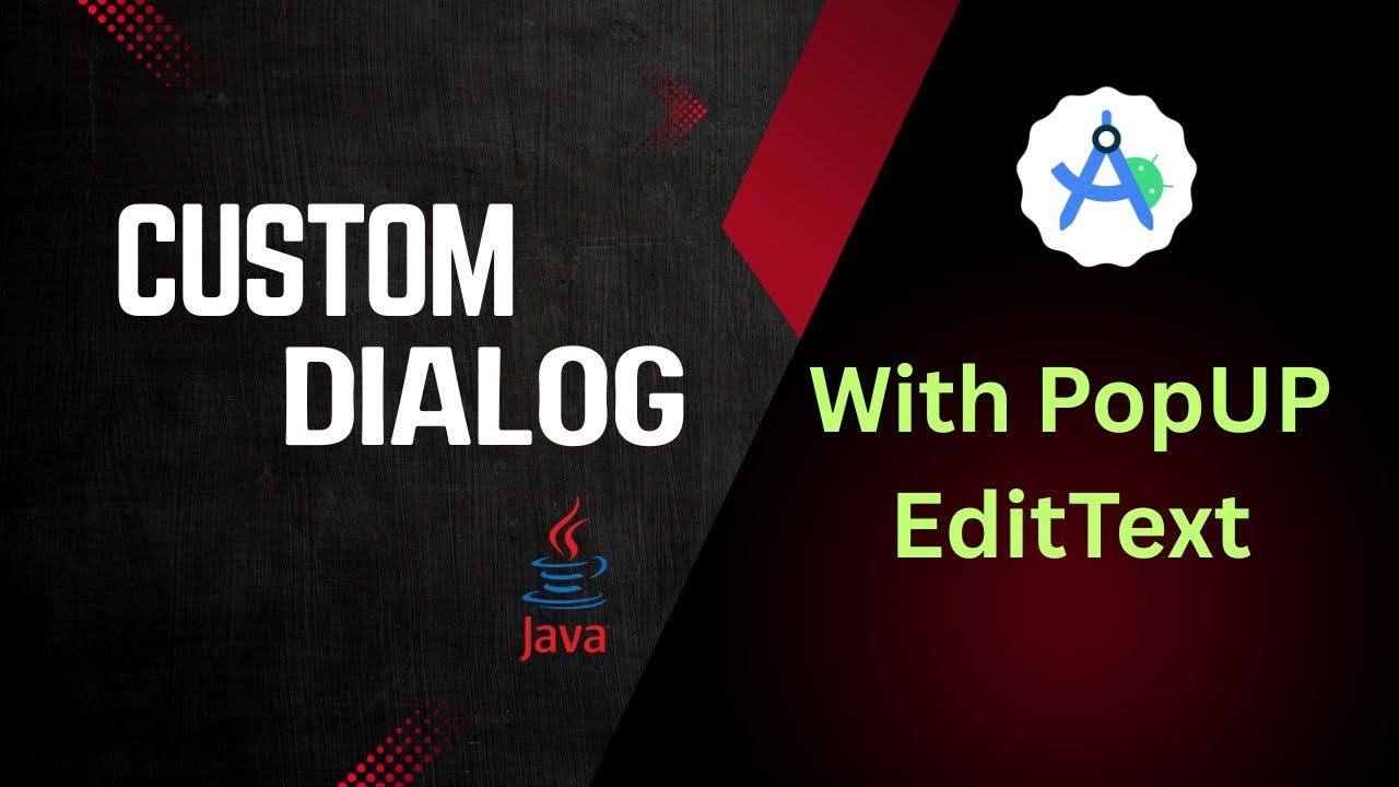 Custom Dialog in Android Studio