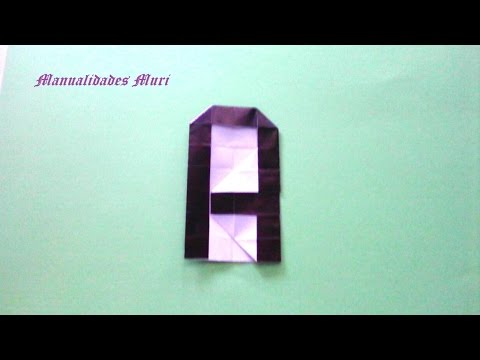 Origami. Alphabet. Letter N / Lettre N / Letra N | Padres
