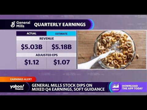 General Mills stock drops on mixed Q4 earnings, falling sales