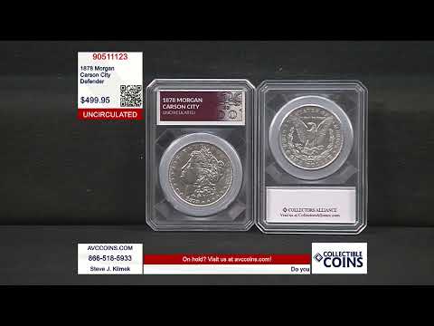 1878 Morgan Dollar - Carson City - Uncirculated - Defender