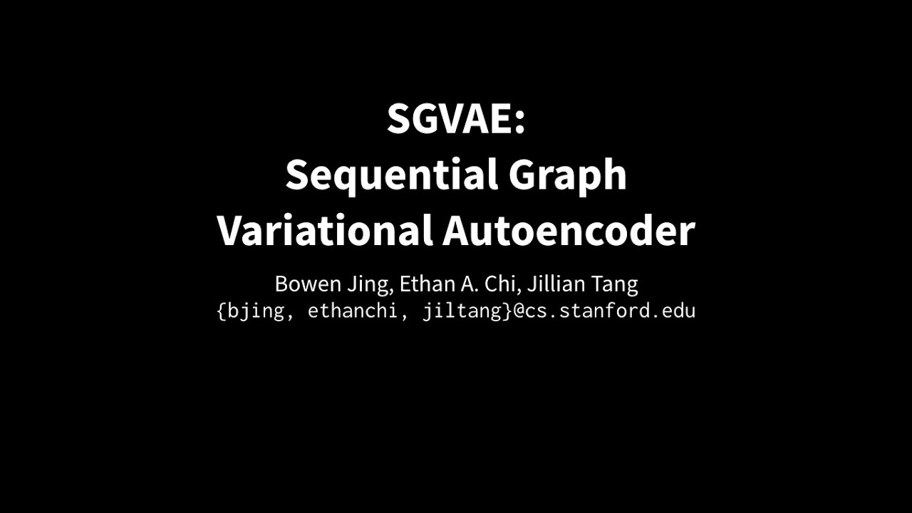 SGVAE: Sequential Graphical Variational Autoencoder