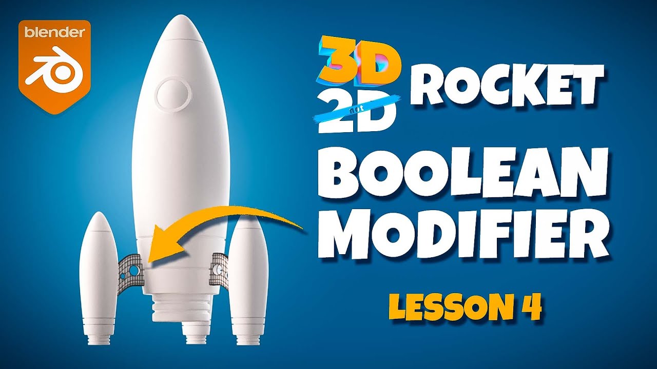 Blender Beginner Tutorial - Part 4 (Boolean Modifier)