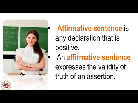 What is the Affirmative Sentence? Affirmative Sentences Examples #affirmativesentences #grammar