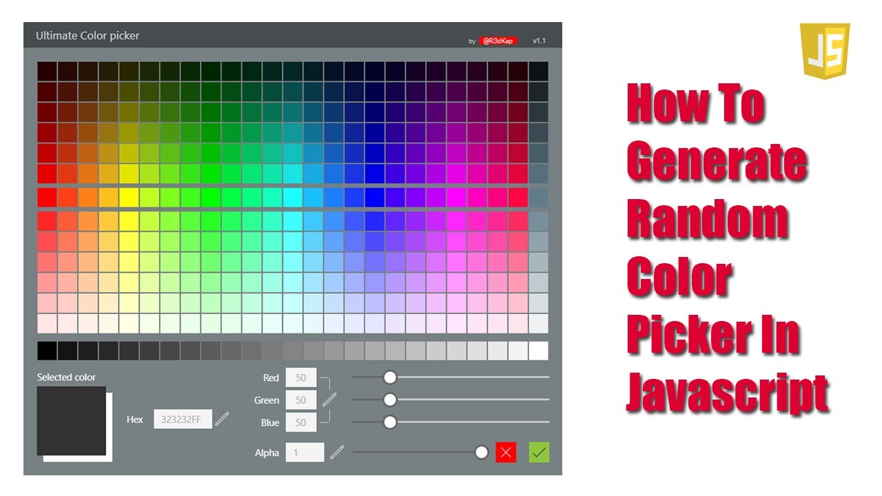 How To Generate Random Color In Javascript || Javascript Tutorial || Javascript || Js Color Picker