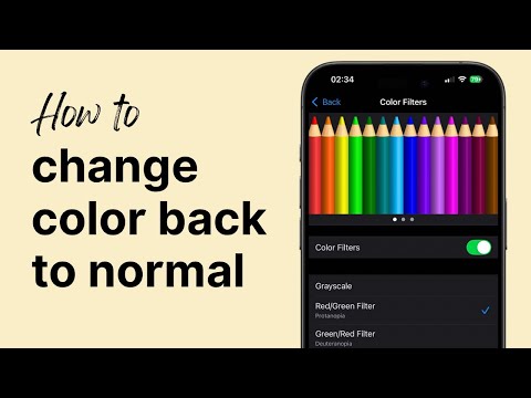 How To Change iPhone COLOR Back To Normal