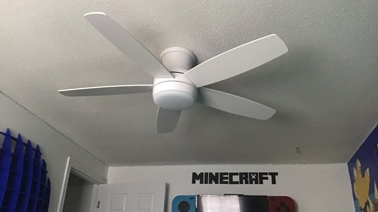 52in Ashby Park Flush Mount Ceiling fan From HomeDepot