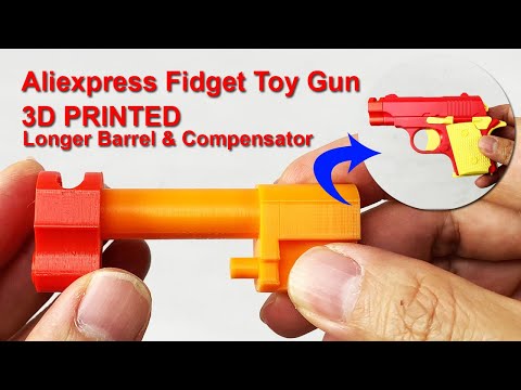 STL file Aliexpress Fidget Toy Gun Children Mods With Longer Barrel and ...