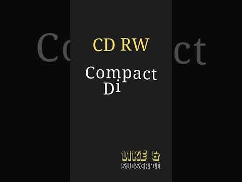 Did you know the acronyms of CD RW #cd #memory #abbreviation #compact #gkquestion #rewrite