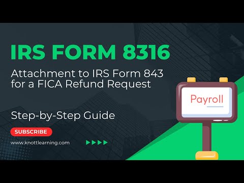 IRS Form 8316 - Attachment to IRS Form 843 FICA Refund Request