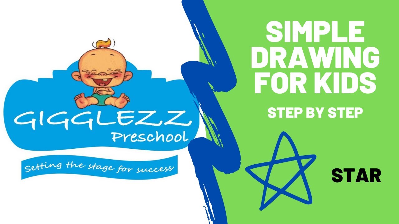 Simple Drawing Star | Step By Step Drawing For Kids |Easy Drawing For Kids | Gigglezz Preschool