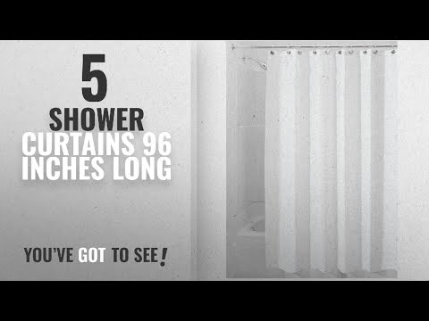 Top 10 Shower Curtains 96 Inches Long [2018]: InterDesign Waterproof Mold and Mildew-Resistant
