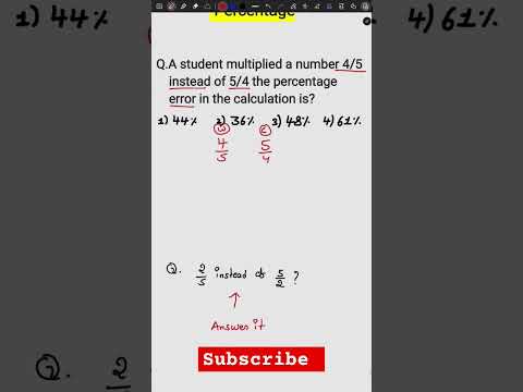 percentage error trick #percentage #rrc #rrb