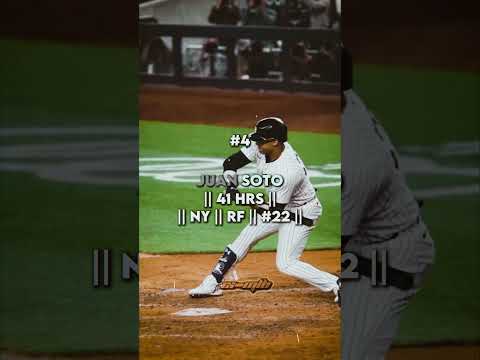 Top 5 2024 Home Run Leaders || According to ESPN.com || #mlb #baseball #sportsball ||