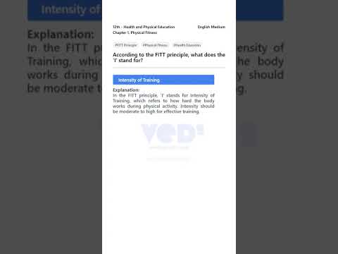 FITT Principle: What's the 'I'? | Health & PE