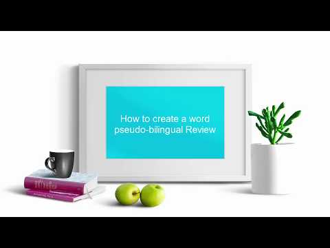 How to create a word pseudo bilingual file export from Trados Studio
