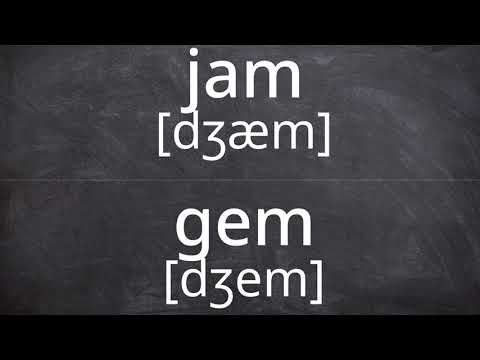 JAM vs GEM Pronunciation in American English
