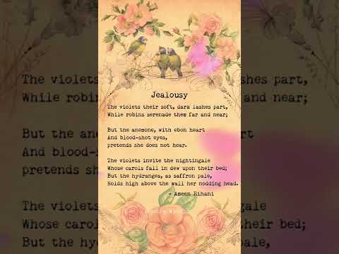 Jealousy ππ¦ #deep #meaning #fypage #poetry #poem #depression #ameenrihani#poetrymythic #lovepoem