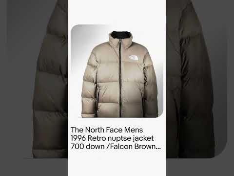 The North Face Mens 1996 Retro nuptse jacket 700 down /Falcon Brown NWT