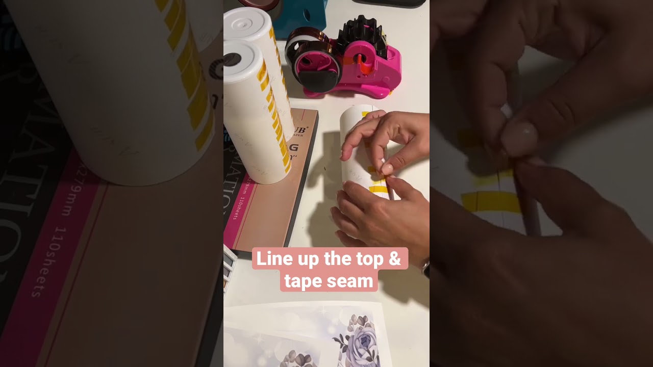 How to tape and press a sublimation tumbler