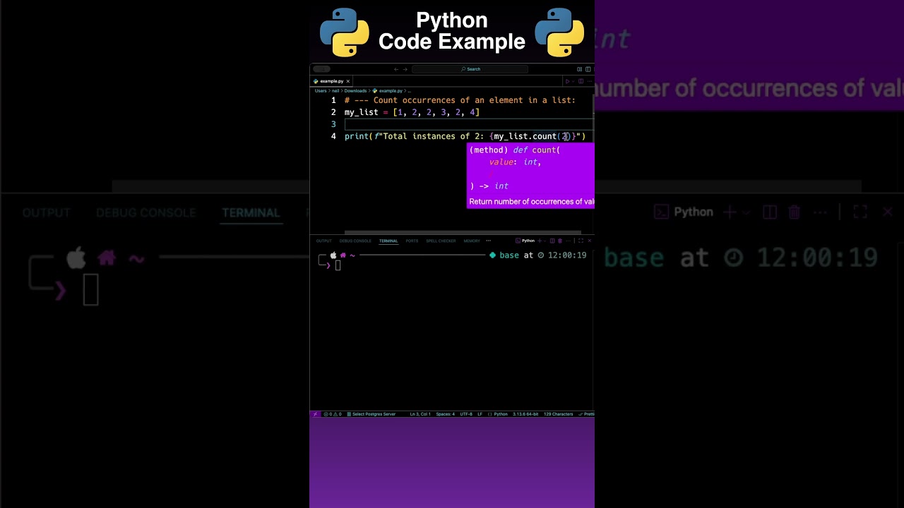 How To Count The Occurrance of a Value in a List with Python