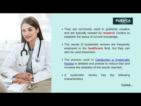 A research study Writing a Systematic Review in Clinical Research – Pubrica