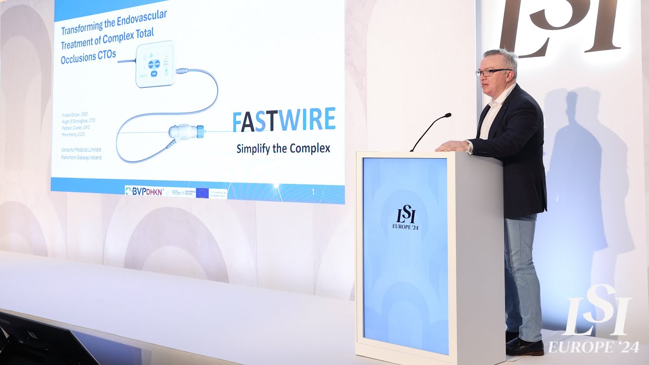 Finbar Dolan, Versono Medical - Intravascular Ultrasonic Platform | LSI Europe '24 - Life ...