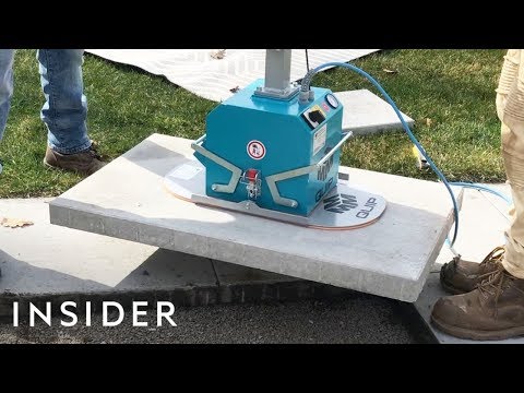 Vacuum Can Move Concrete Pieces That Weigh 265 Pounds