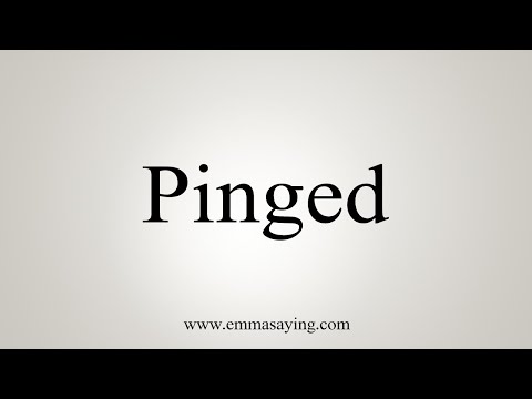 How To Say Pinged