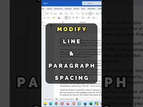 MS Word Line and Paragraph Spacing #msword #tips #msoffice
