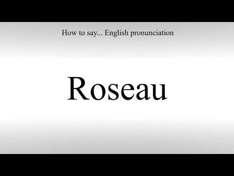 How To Pronounce Roseau - How To Say: American pronunciation