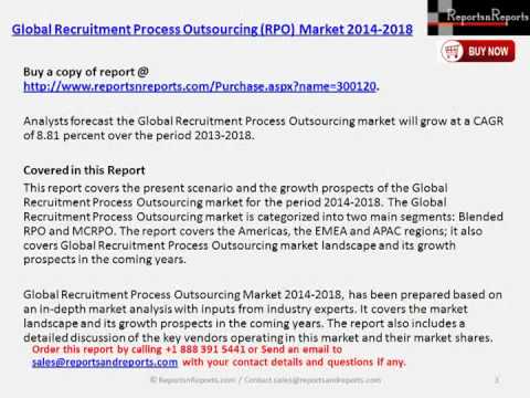 2018 Worldwide Recruitment Process Outsourcing (RPO) Market