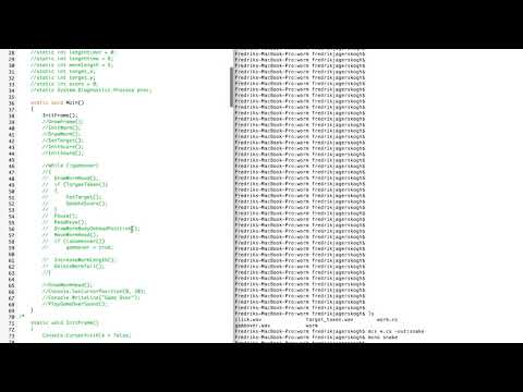 Creating a C# console Snake game - Part #1 - Initializing and drawing the frame
