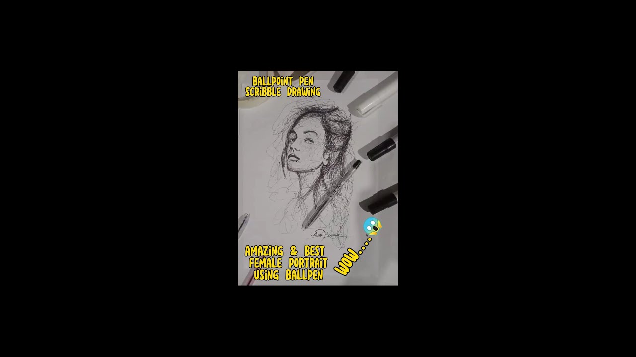 Pin on cool art Scribble Drawing