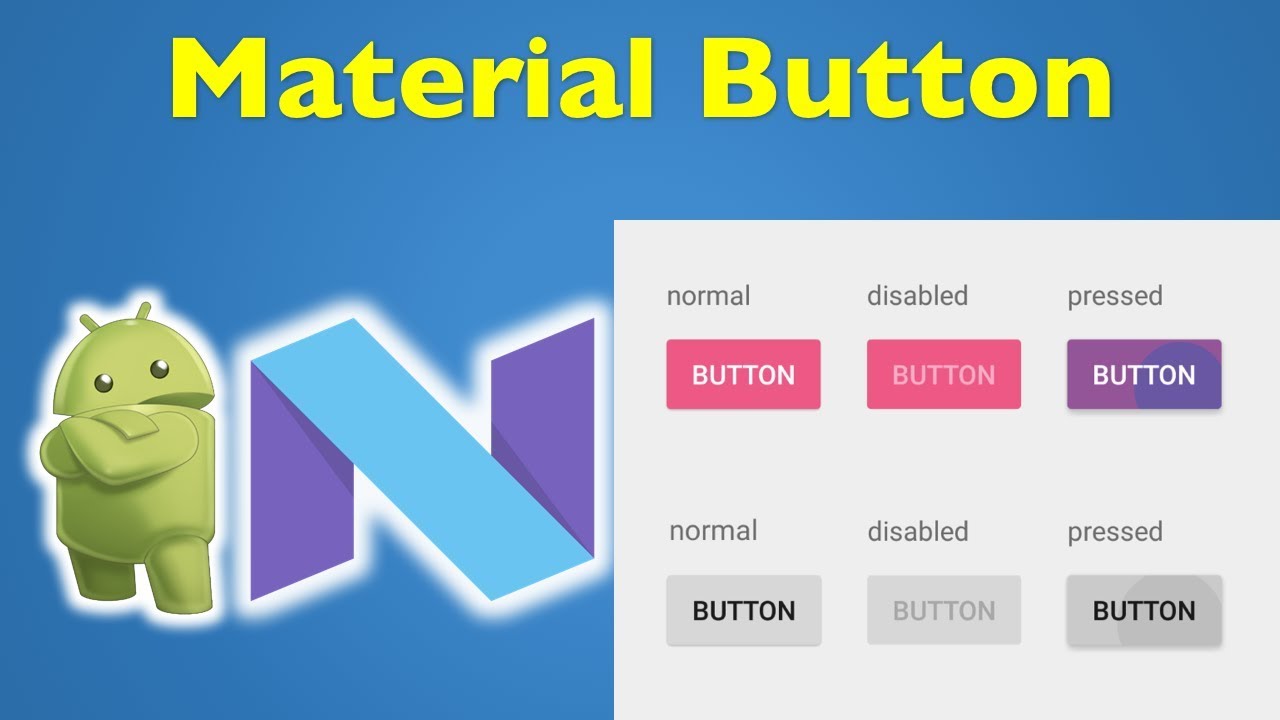 17 Android Material Design- Android Button Design 1/3