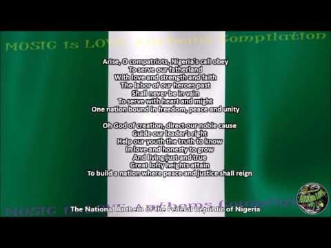 Nigeria National Anthem with music, vocal and lyrics English