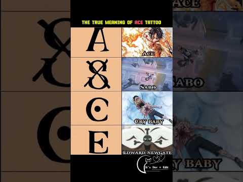 THE TRUE MEANING OF ACE TATTOO #onepiece #luffy #ace