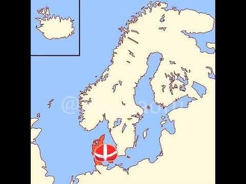 Denmarkπ©π°now vs then #flags #flag #historical #ww2history #country #geographyculture #historicalmaps