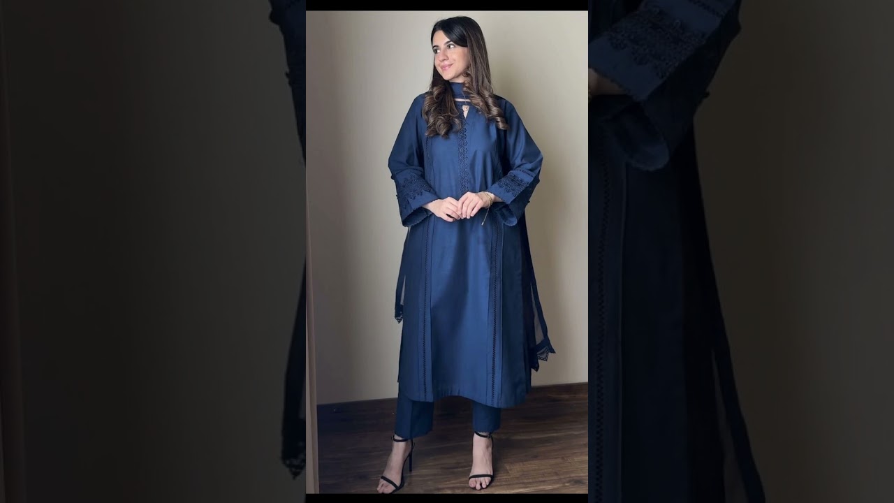 latest plain dress design ideas for girls 2025||plain dress design for Eid ||