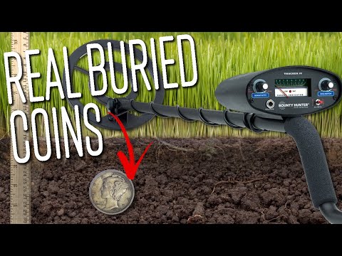 Testing a $100 Metal Detector on Real Buried Treasure Bounty Hunter Tracker IV