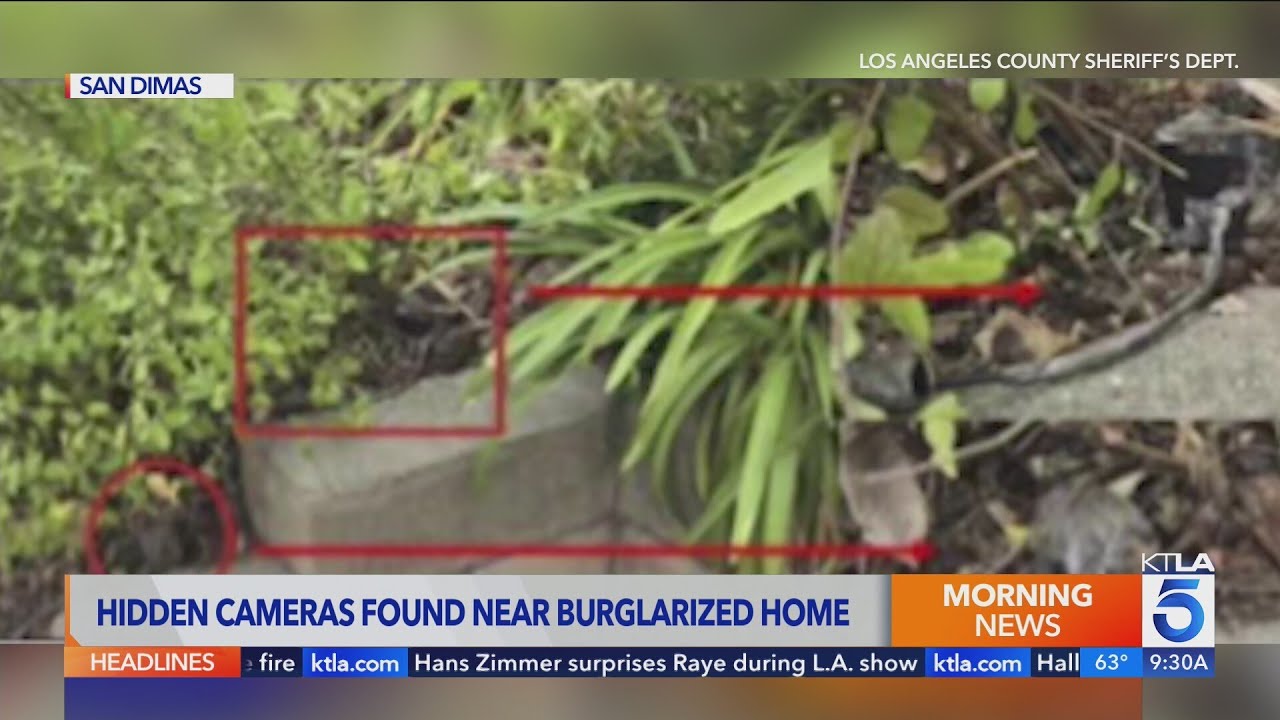 Hidden cameras found in San Gabriel Valley yards during burglary investigations