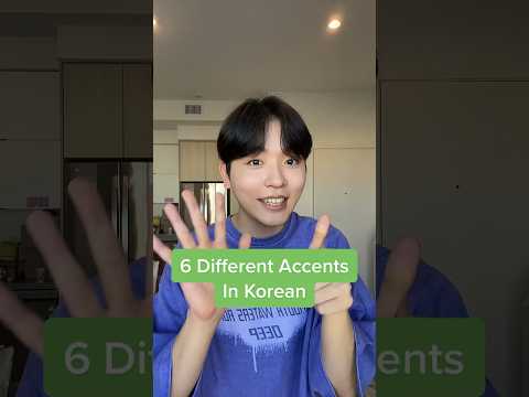 6 different dialects in Korean 😆 #koreanlanguage