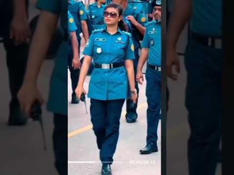Bangladesh police lady king. Attitude girl lady police. bd police force 2024 #viral #new