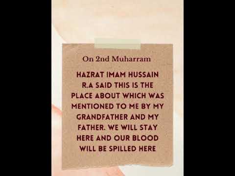 what happened on 2nd and 3rd muharram in islamic history 61 A.H