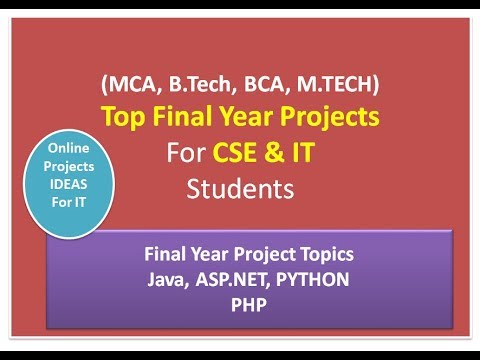 Mini Project Topics For Computer science | Top Final year Project Ideas
