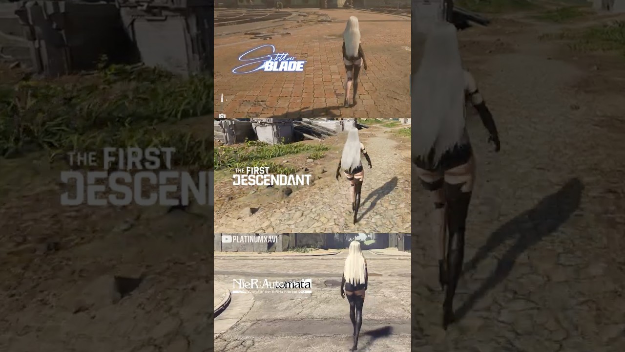 A2's Outfit in Stellar Blade vs The First Descendant vs NieR Automata