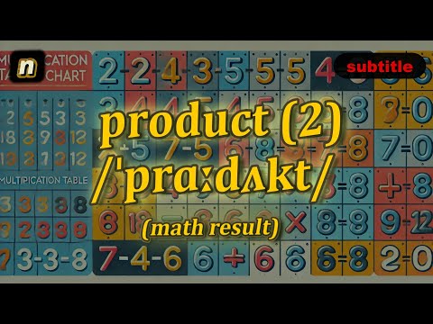 [n] product meaning (math result) with 5 examples