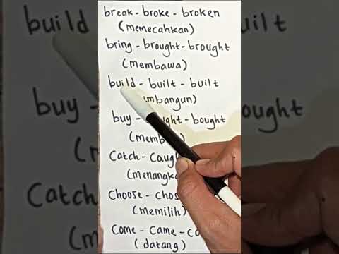 Kosakata Bahasa Inggris Verb 1,2, dan 3 #1 #shorts #kosakata #bahasainggris #english #learning