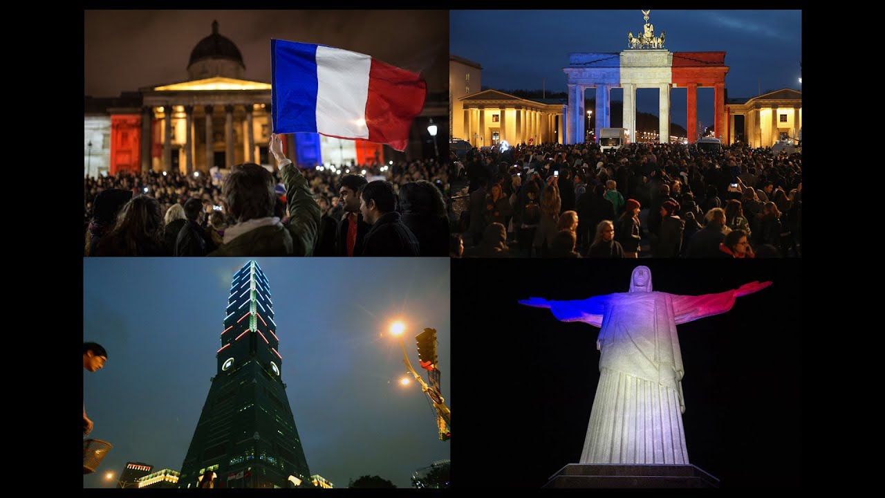 The World Lights Up in France’s Colors