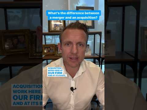 What’s the difference between a #merger and an #acquisition ?
